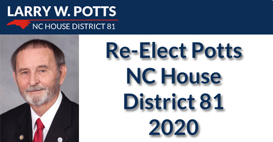 Larry W Potts (Rep) member of NC House of Representatives Distict 81